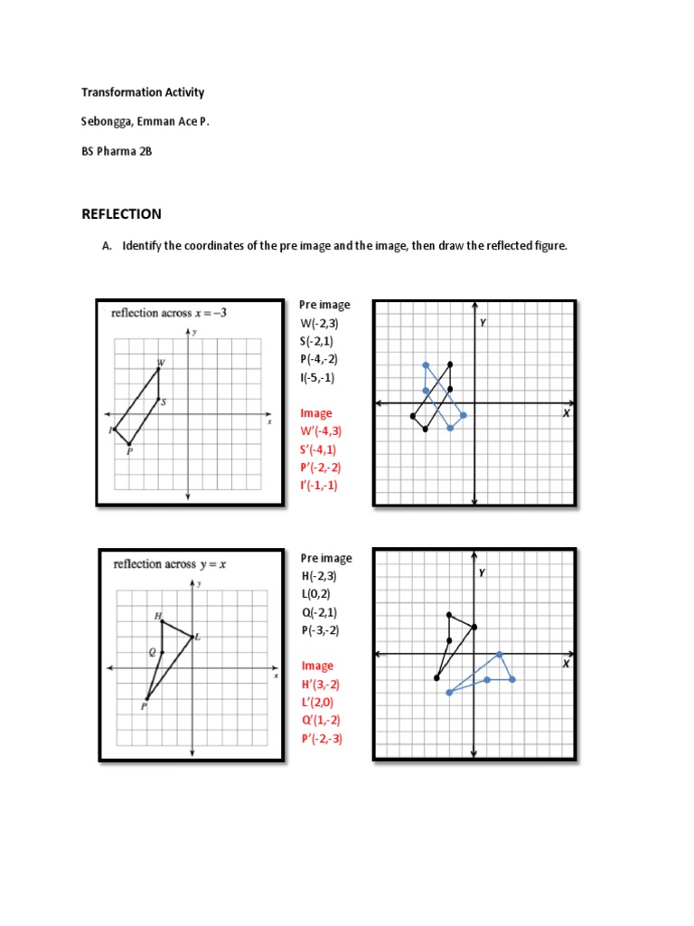 Geometry Transformations: Reflections, Rotations, Translations ...