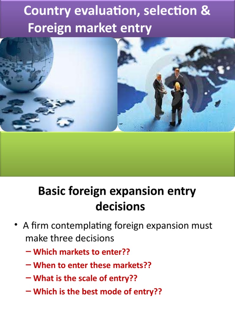 Foreign Market Entry Strategies | PDF | Joint Venture | Franchising
