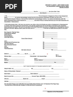 Gratuity Claim Form | PDF | Life Insurance | Personal Finance