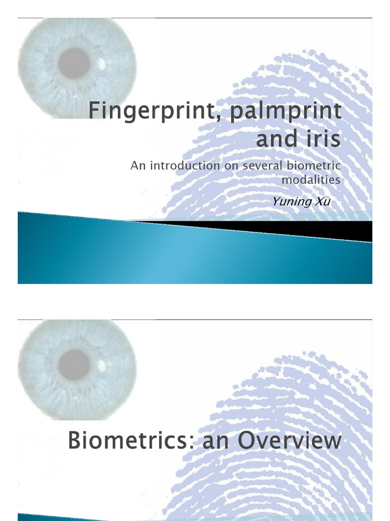 Overview of Biometric Modalities | PDF | Fingerprint | Computer Vision