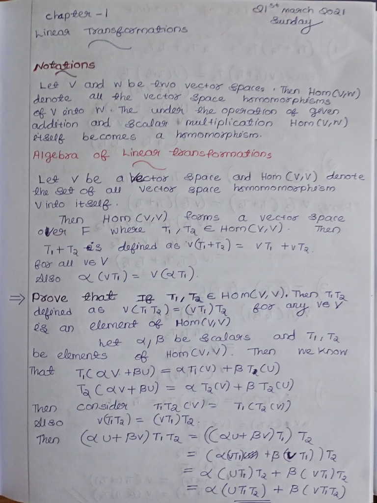 Linear Algebra | PDF | Geometry | Algebra