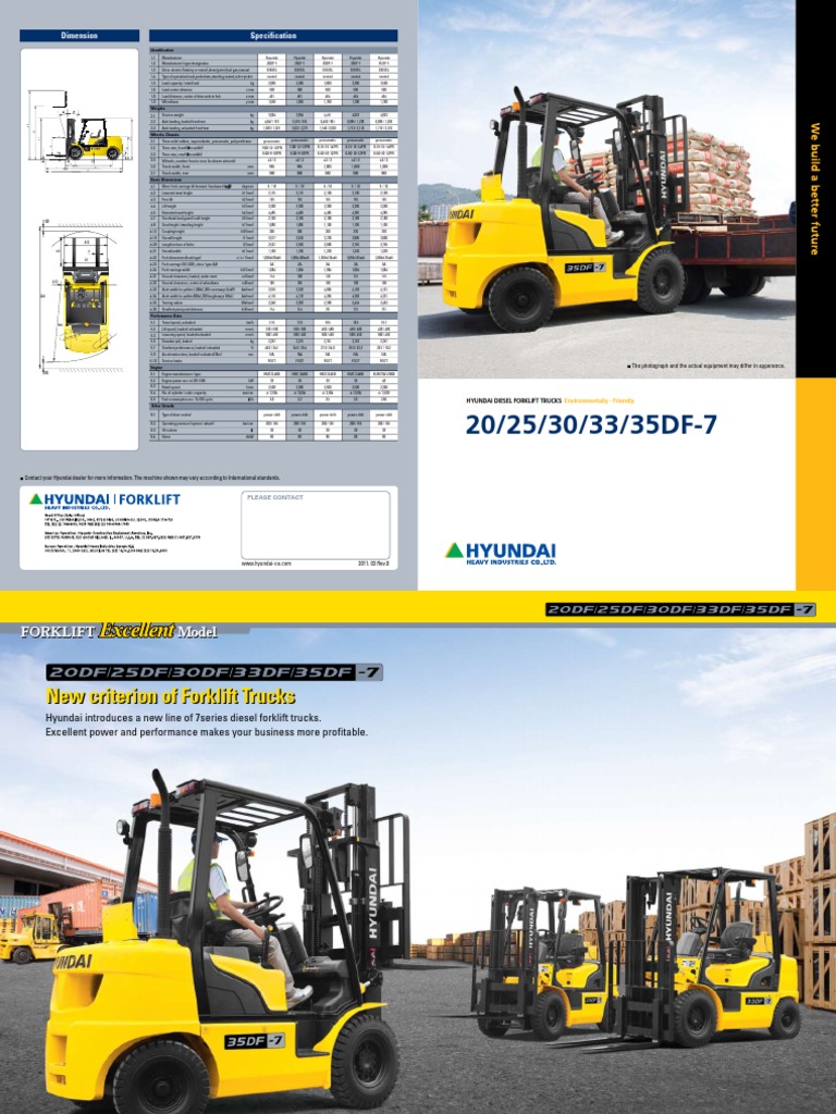 Dimension Specification: Identification | PDF | Truck | Forklift