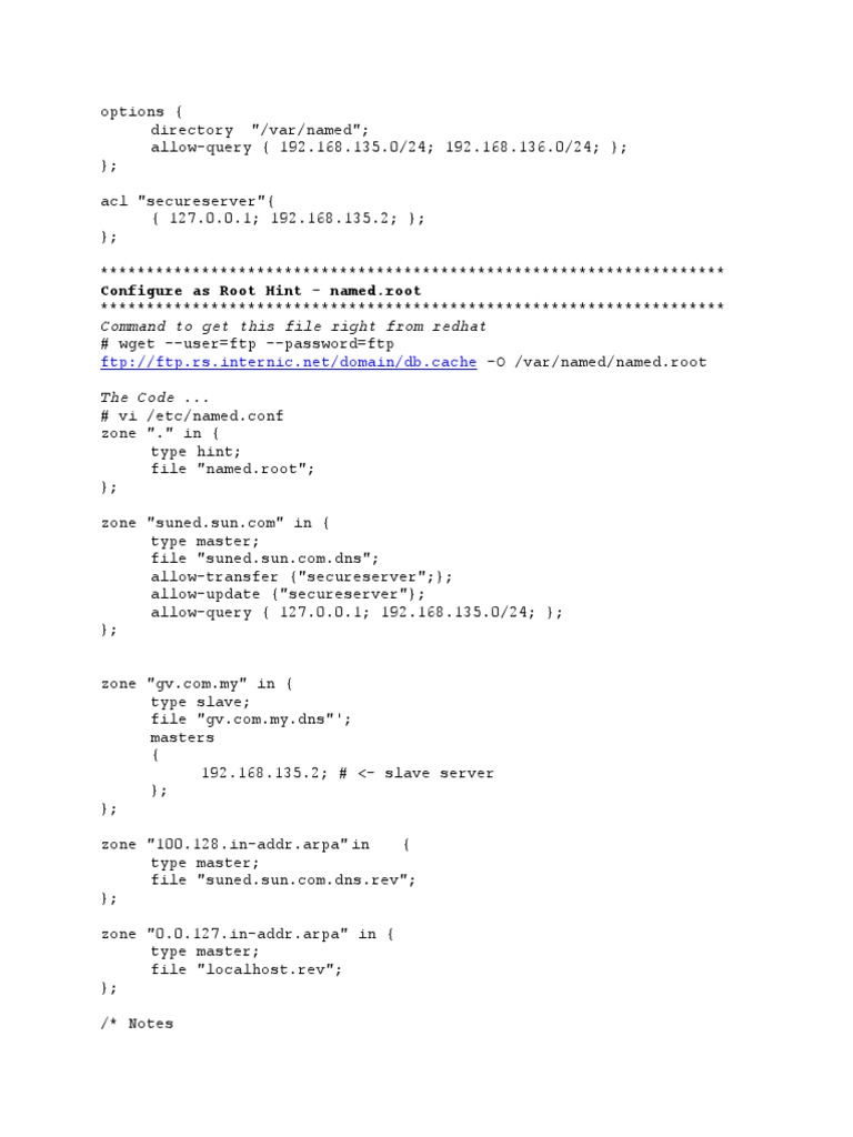 Complete Zone, Named - Conf Explaination | PDF | Domain Name System ...