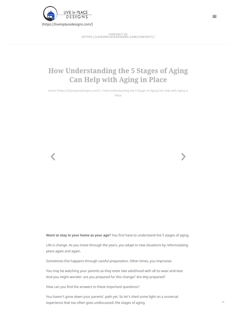 Understanding The 5 Stages of Aging | PDF | Ageing | Menopause