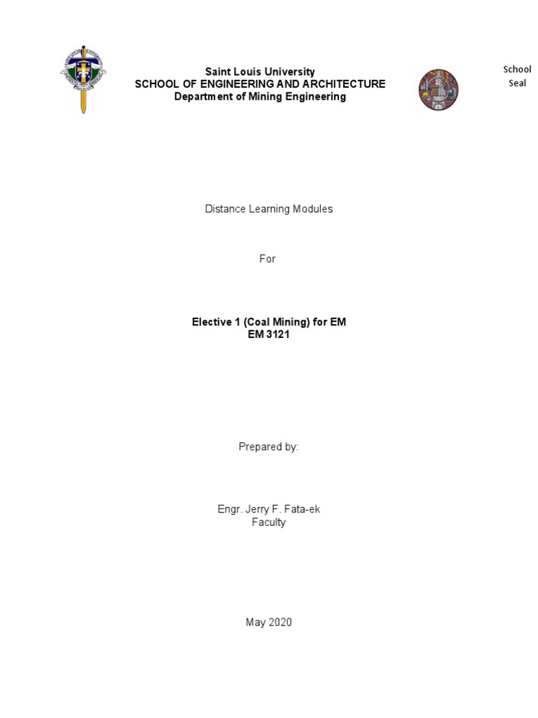 Elective 1 Module | PDF | Coal | Energy Development