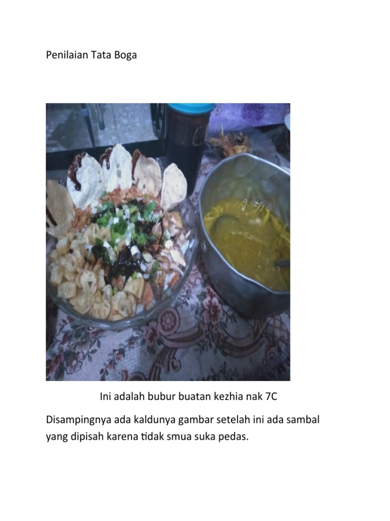 Penilaian Praktik Tata Boga 7C | PDF