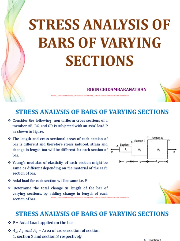 Stress Analysis of Sections | Download Free PDF | Stress–Strain ...