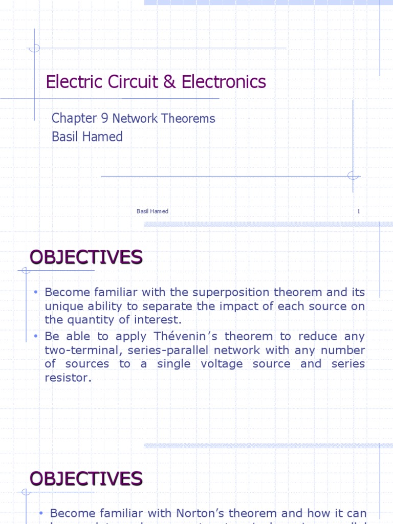 Chapter 9 Network Theorems | PDF | Electrical Network | Series And Parallel Circuits