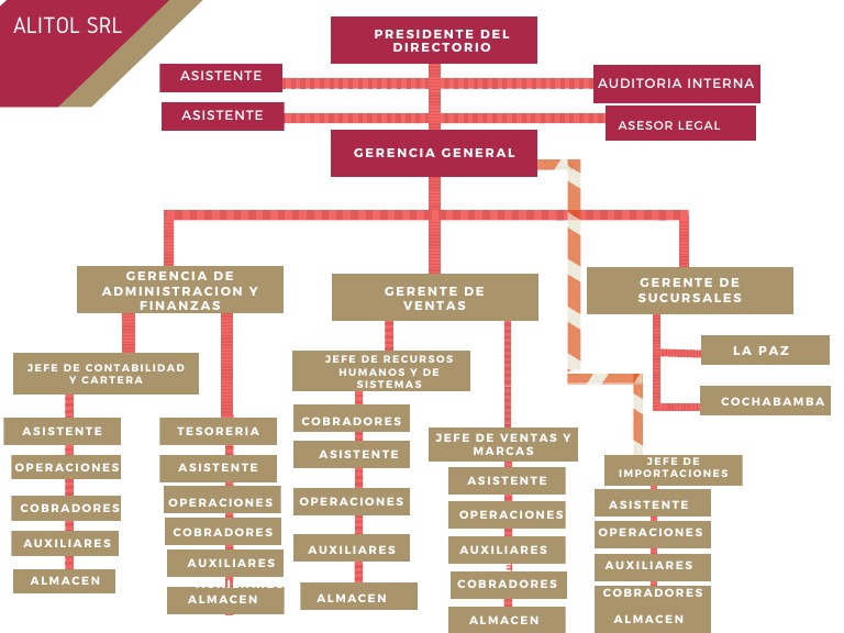 Estructura Organizativa de Alitol SRL | PDF