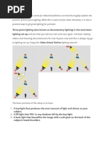Four Point Lighting | PDF | Shadow | Electrodynamics