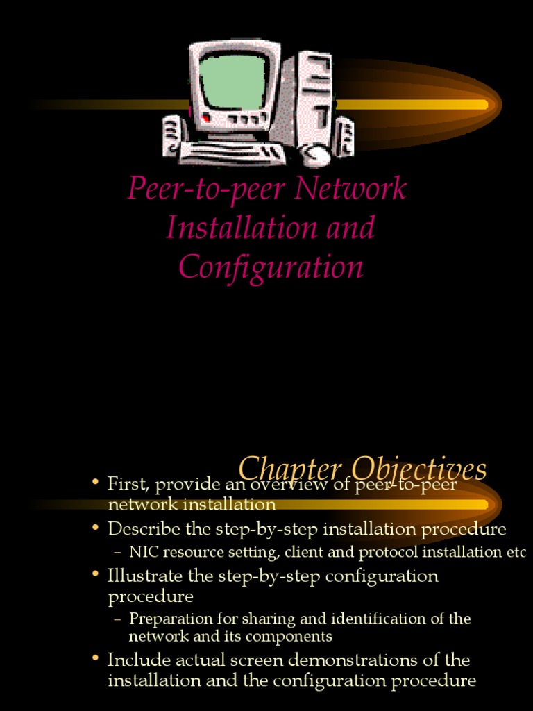 Peer To Peer Installation An Configuration No Pdf Computer