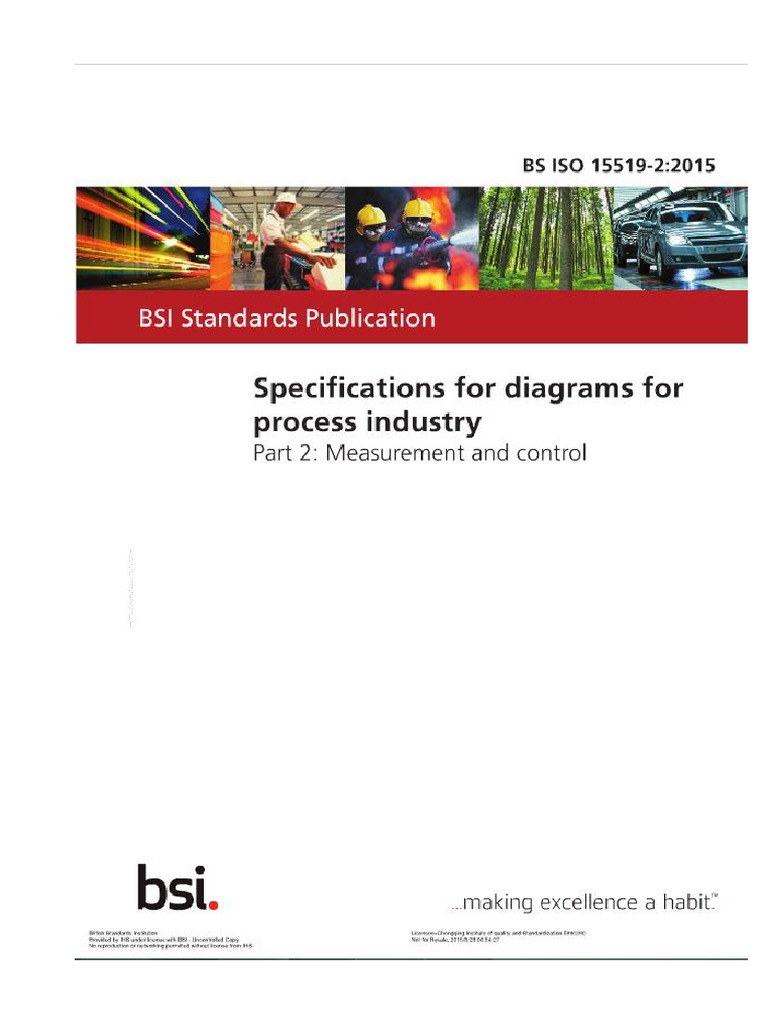 Bs Iso 155192 2015 Specifications For Diagrams For Process I | PDF