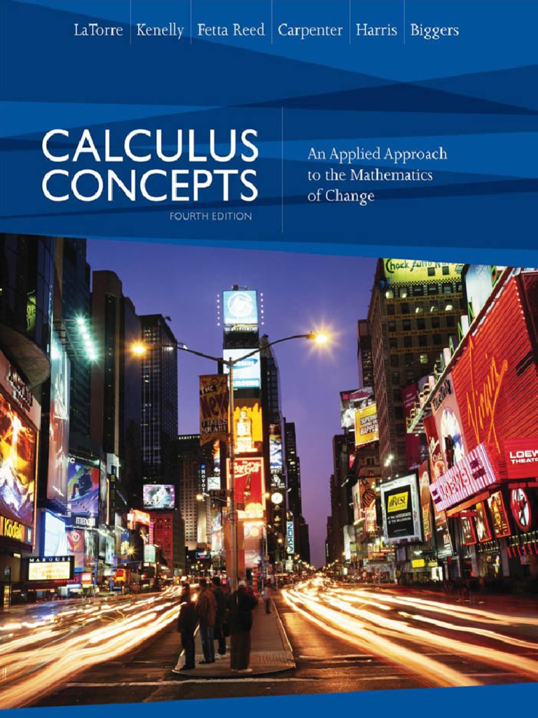 Calculus Concepts An Applied Approach To The Maths of Change 4ed | PDF ...