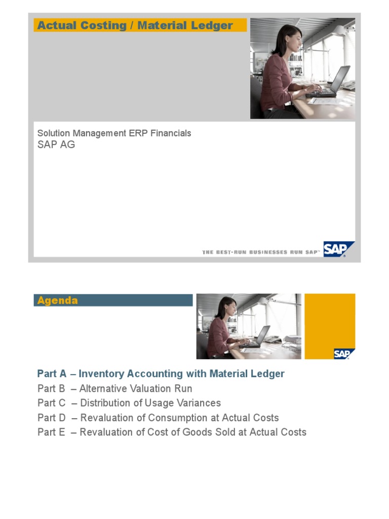 Actual Costing Material Ledger Overview PDF | PDF | Cost Accounting ...