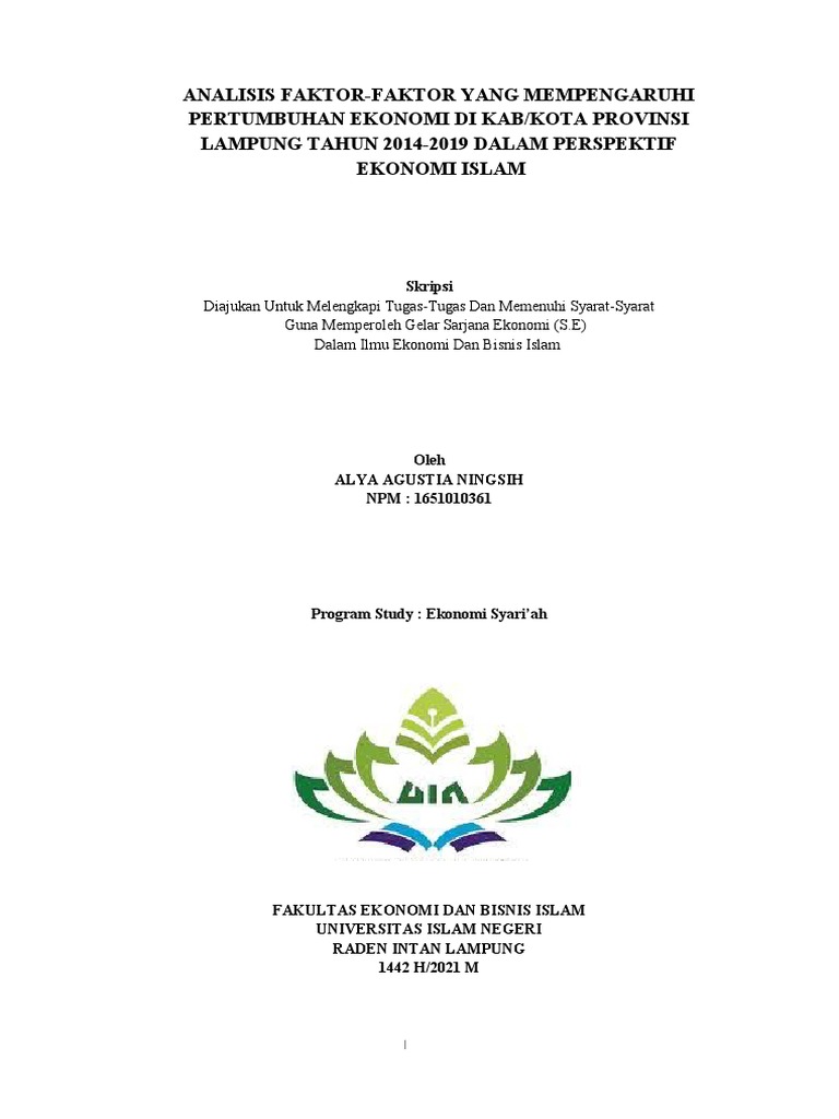 Skripsi Alya Bab 1-5 OK | PDF