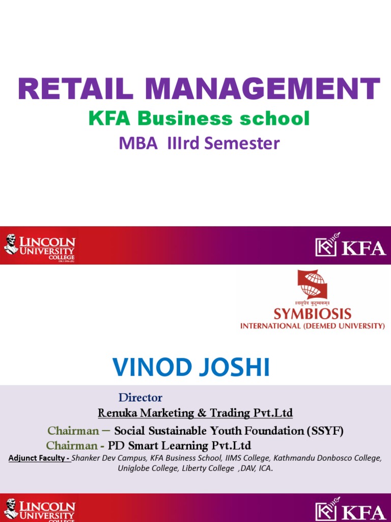 Retail Management Overview and Strategies | PDF | Retail | Marketing