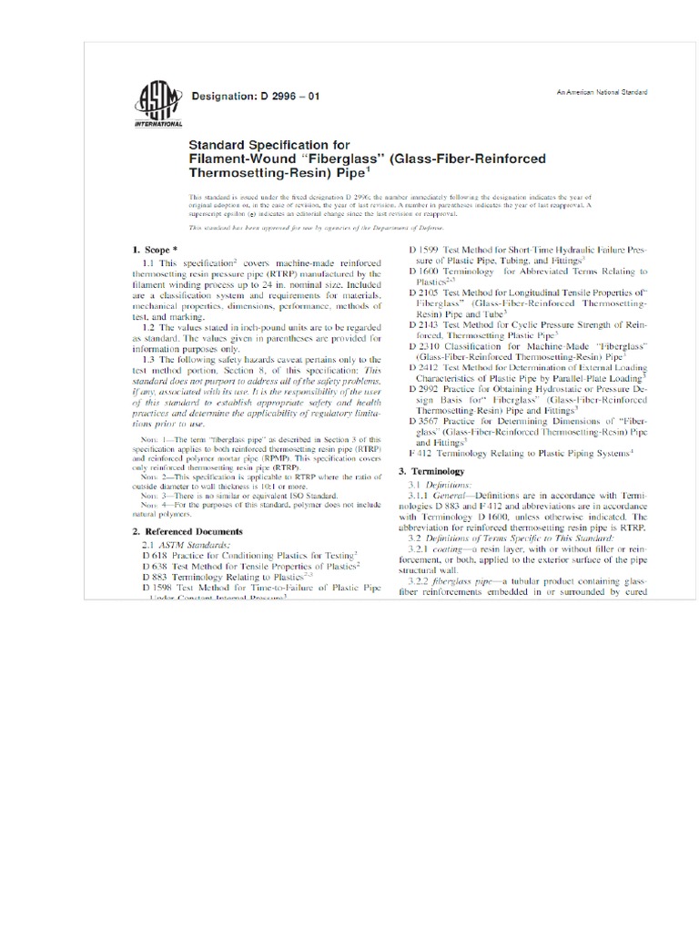 Astm d2996 | PDF
