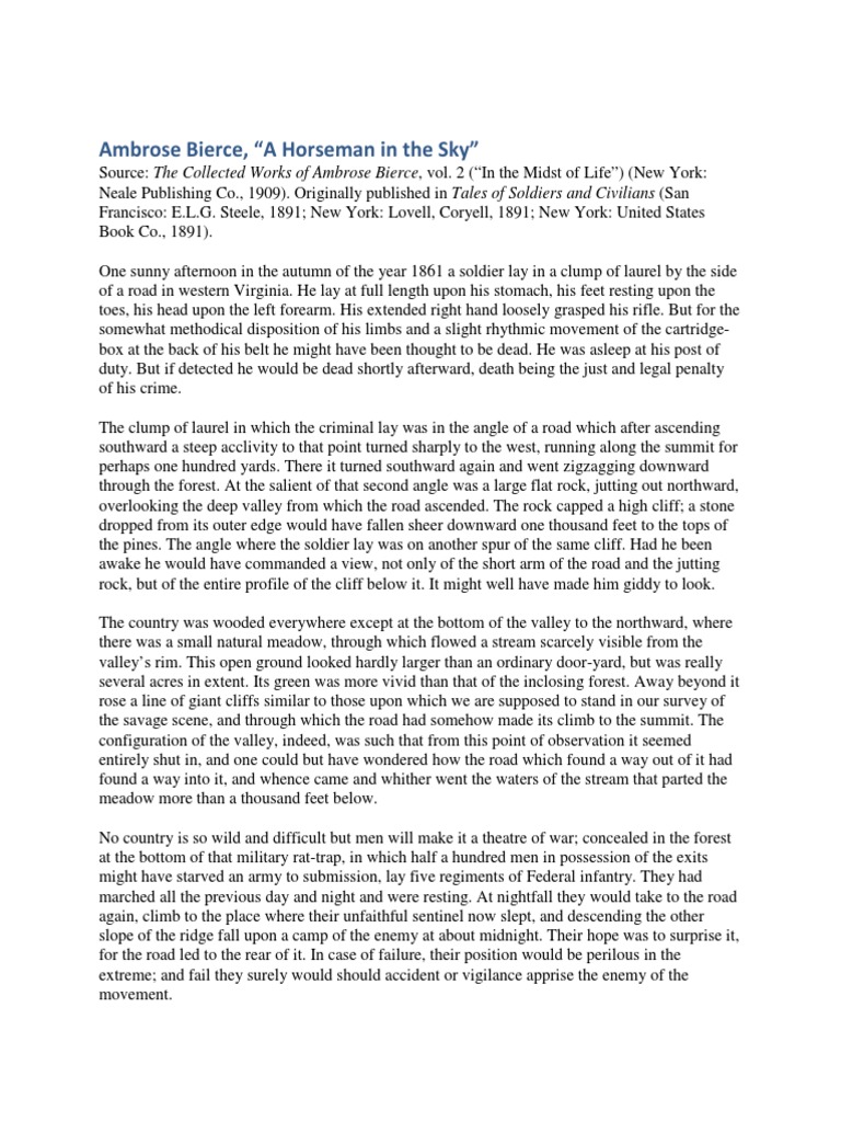 A Horseman in The SKy | PDF