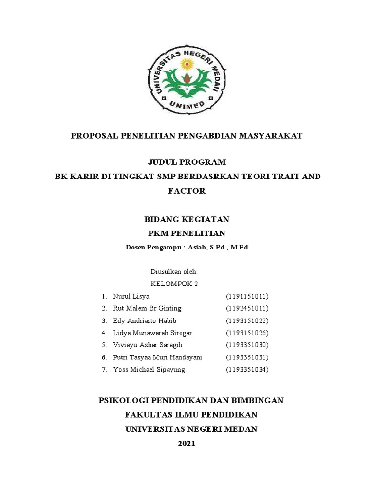 Proposal Penelitian BK Karir Kelompok 2 | PDF