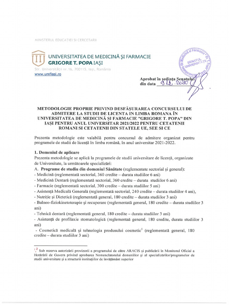 Metodologie Umf 2021 | PDF