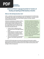 LETRS Phonics and Word Reading Survey | PDF | Phonics | Syllable