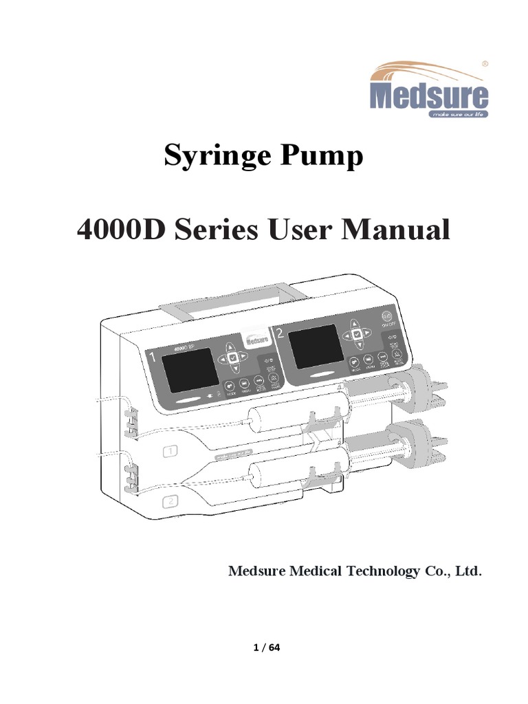 MS007-Syringe Pump 4000D User Manual - CE | PDF | Electromagnetic ...