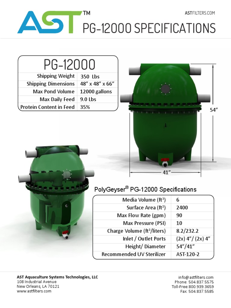 PG 12000 Specifications | PDF
