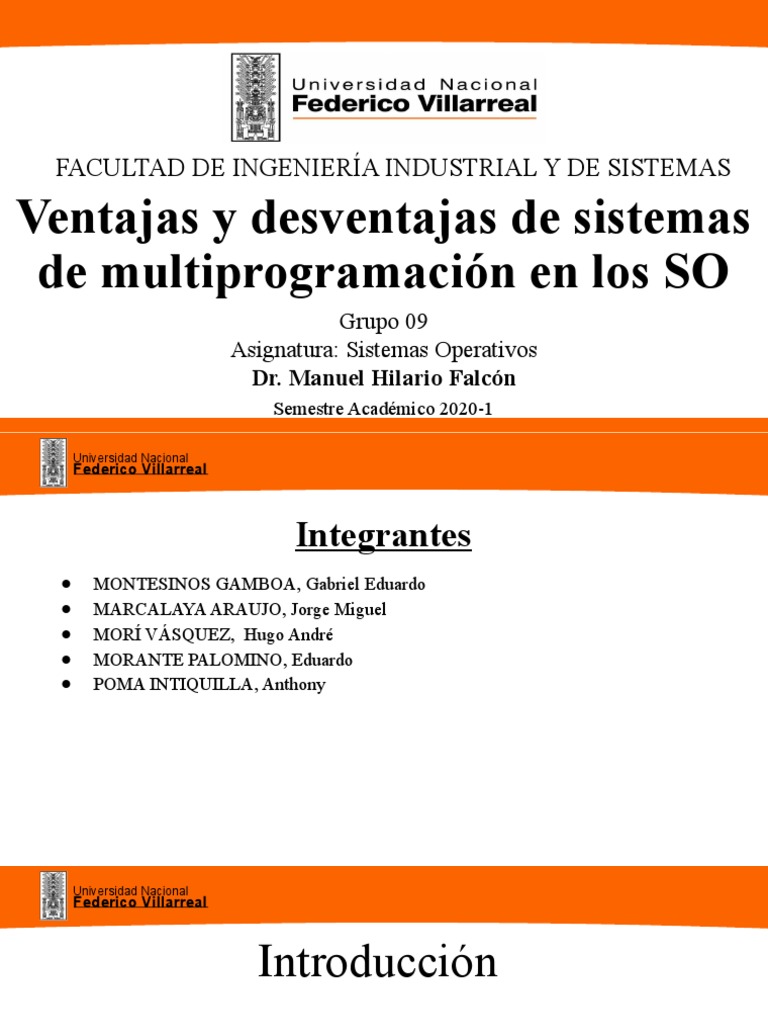 Ventajas y Desventajas de Sistemas de Multiprogramacion en Los SO | PDF ...
