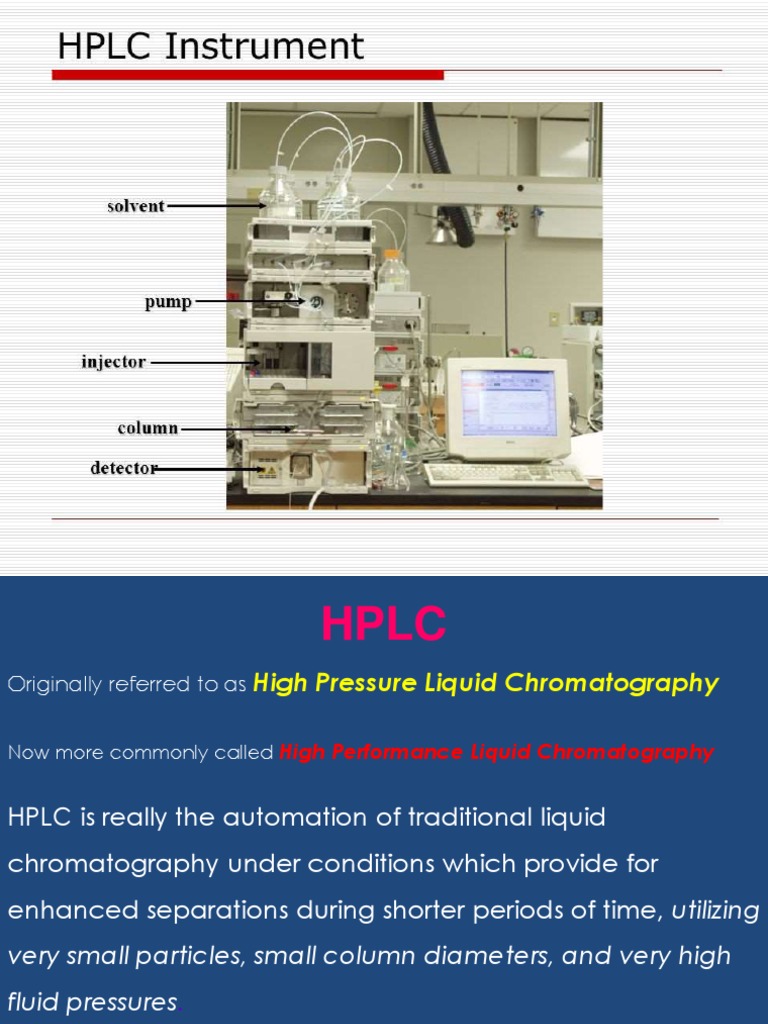 Hplc Lecture Pdf High Performance Liquid Chromatography