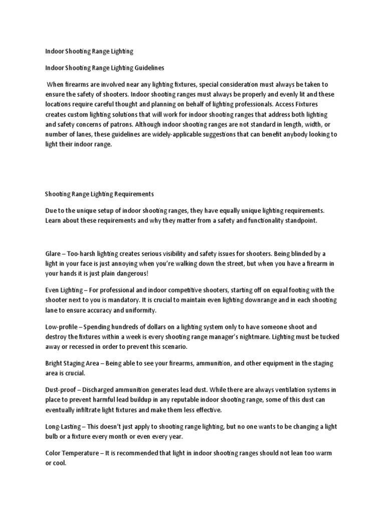 Indoor Shooting - Lighting EPTA | PDF | Lighting | Light