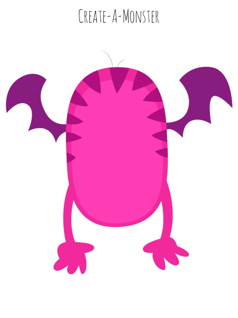 Create A Monster Free Printable | PDF | Language Arts & Discipline ...