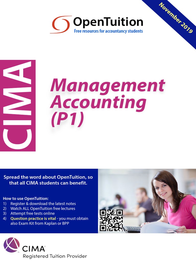New Cima p1 2019 Notes | PDF | Management Accounting | Cost