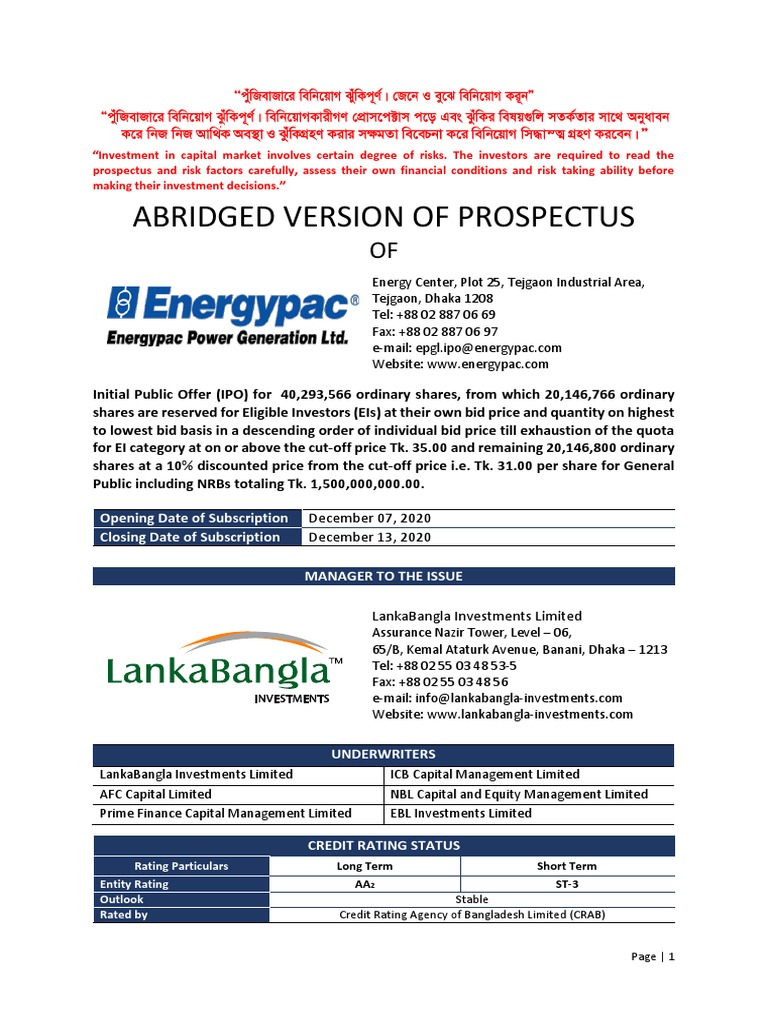 Energypac Power Generation Limited | PDF | Equity (Finance) | Balance Sheet