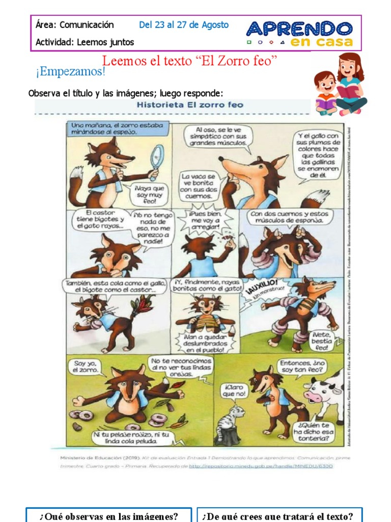 Leemos Juntos 23.08 | PDF | Juegos y actividades | Artes del Lenguaje y ...