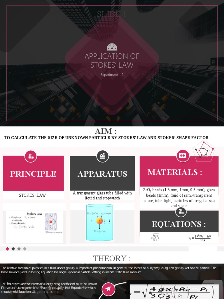 Mo Report - Stokes Law | PDF | Viscosity | Physical Quantities