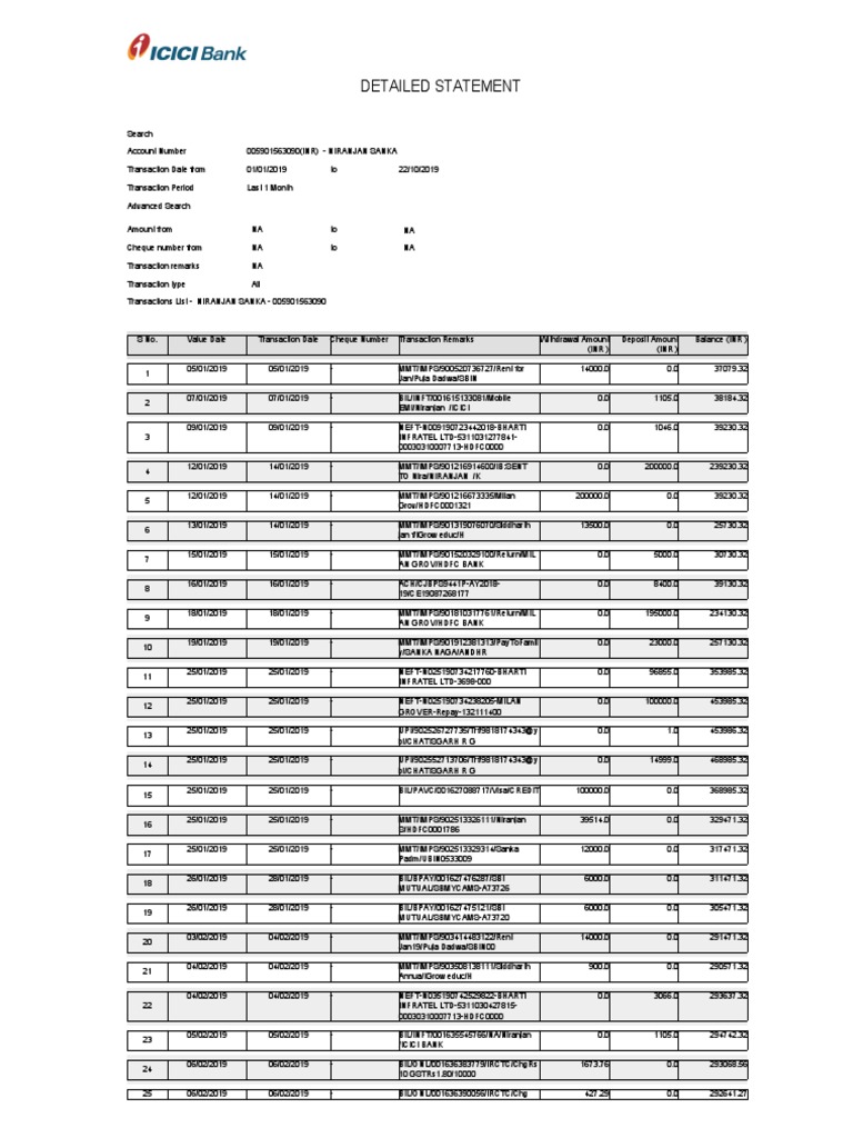 Bank Statement - 00 | PDF | Financial Transaction | Trade