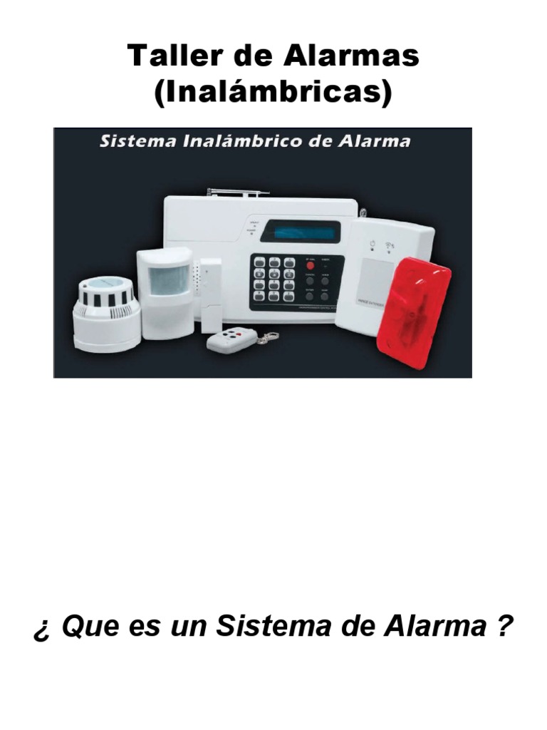 Sistemas de Alarmas Inalámbricas: Guía Completa | PDF | Infrarrojo ...