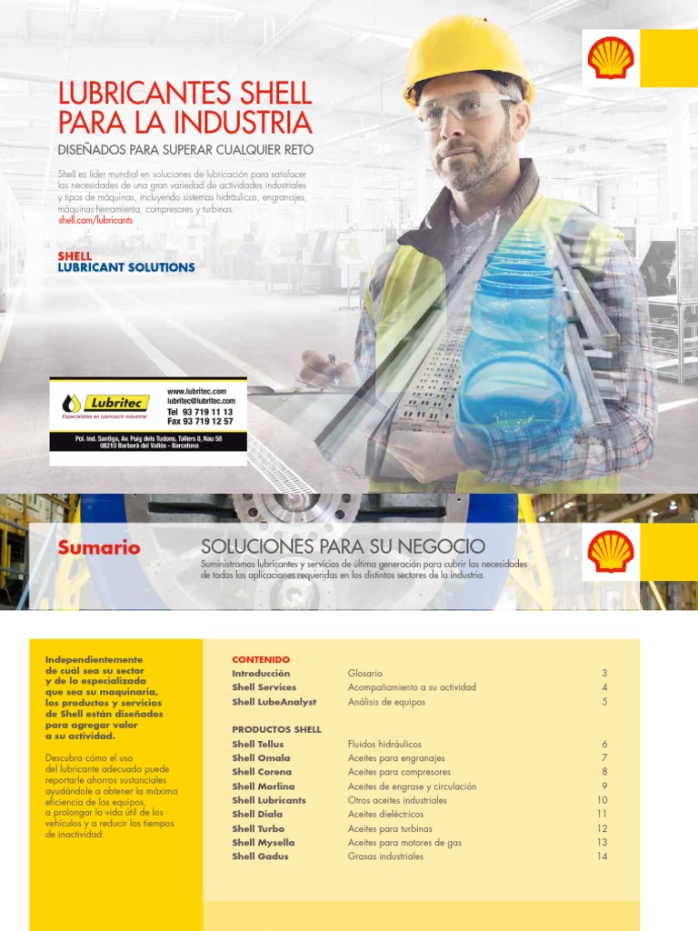 Catalogo Shell Lubricant Solutions Industria | PDF | Turbocompresor ...