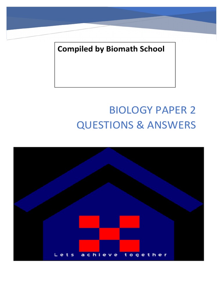 Biology Exam Questions & Answers-1 | PDF