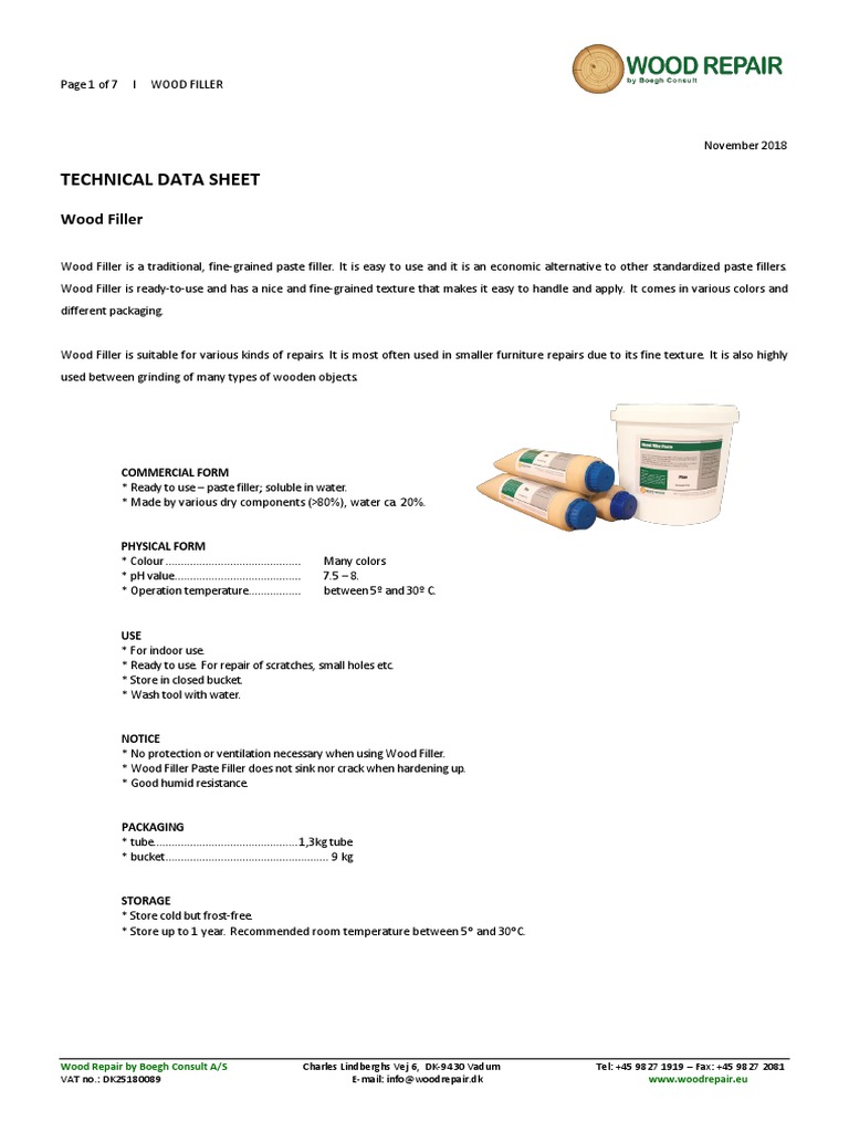 Wood Filler Safety and Composition Guide | PDF | Toxicity | Dangerous Goods