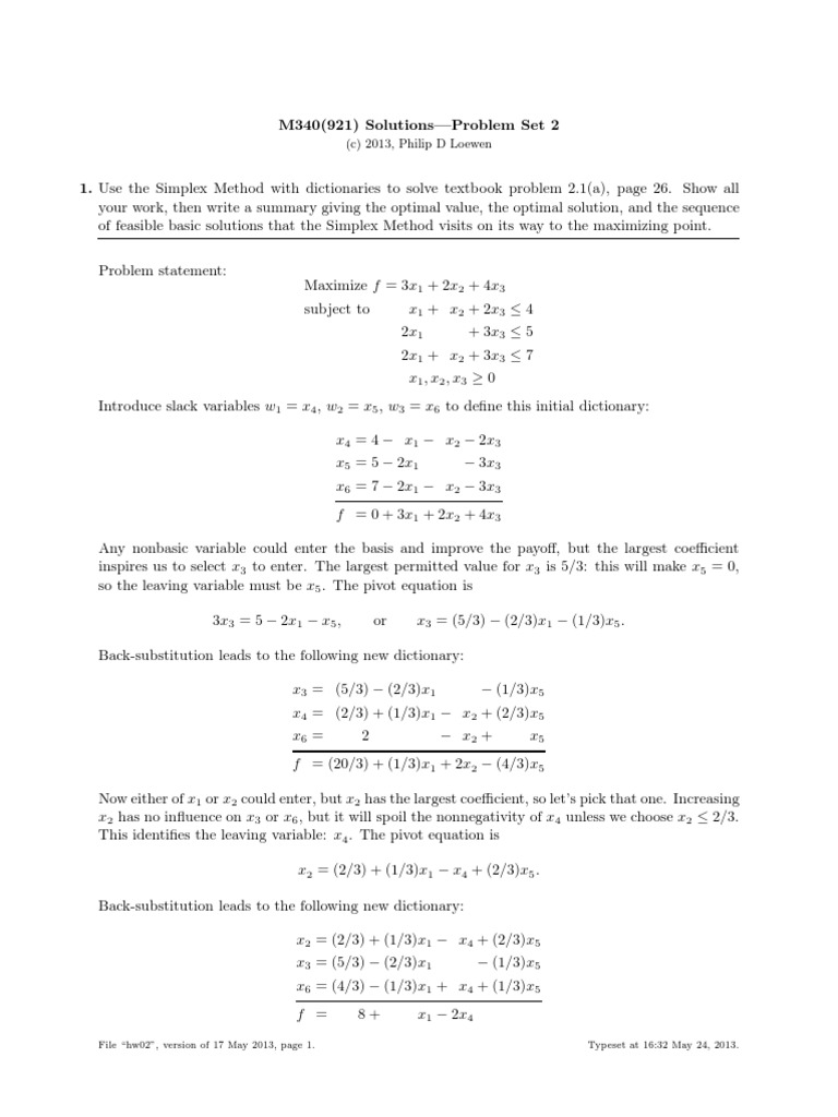 HW 02 Sol | PDF | Mathematical Optimization | Algorithms