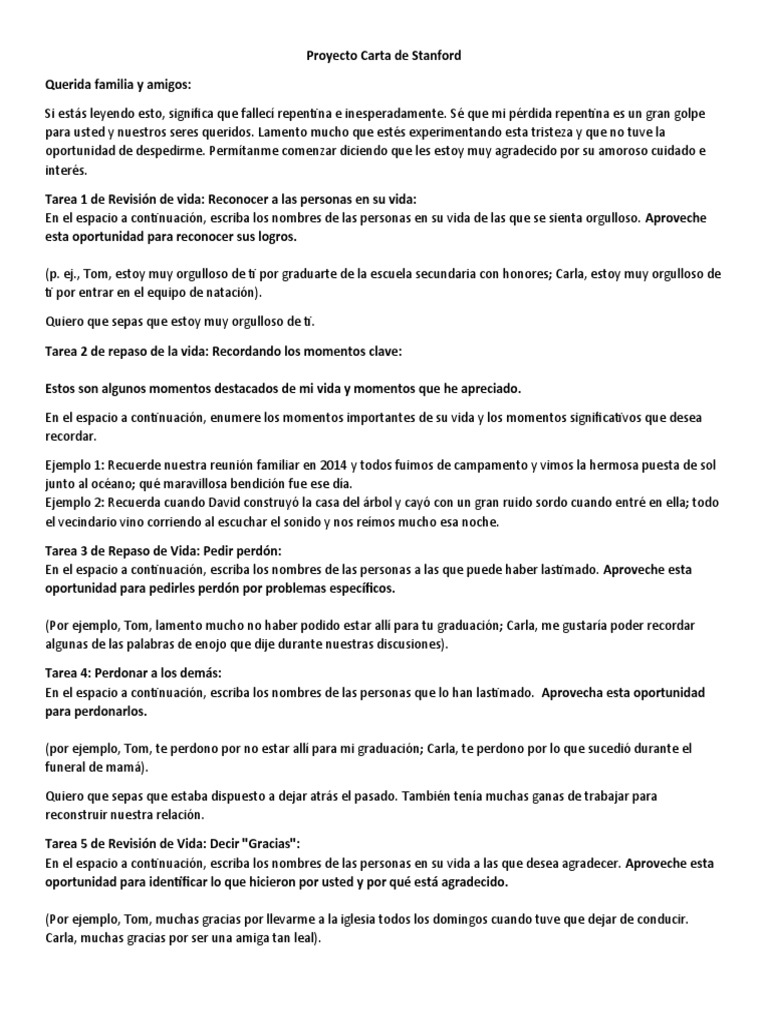 Plan Carta Stanford | PDF