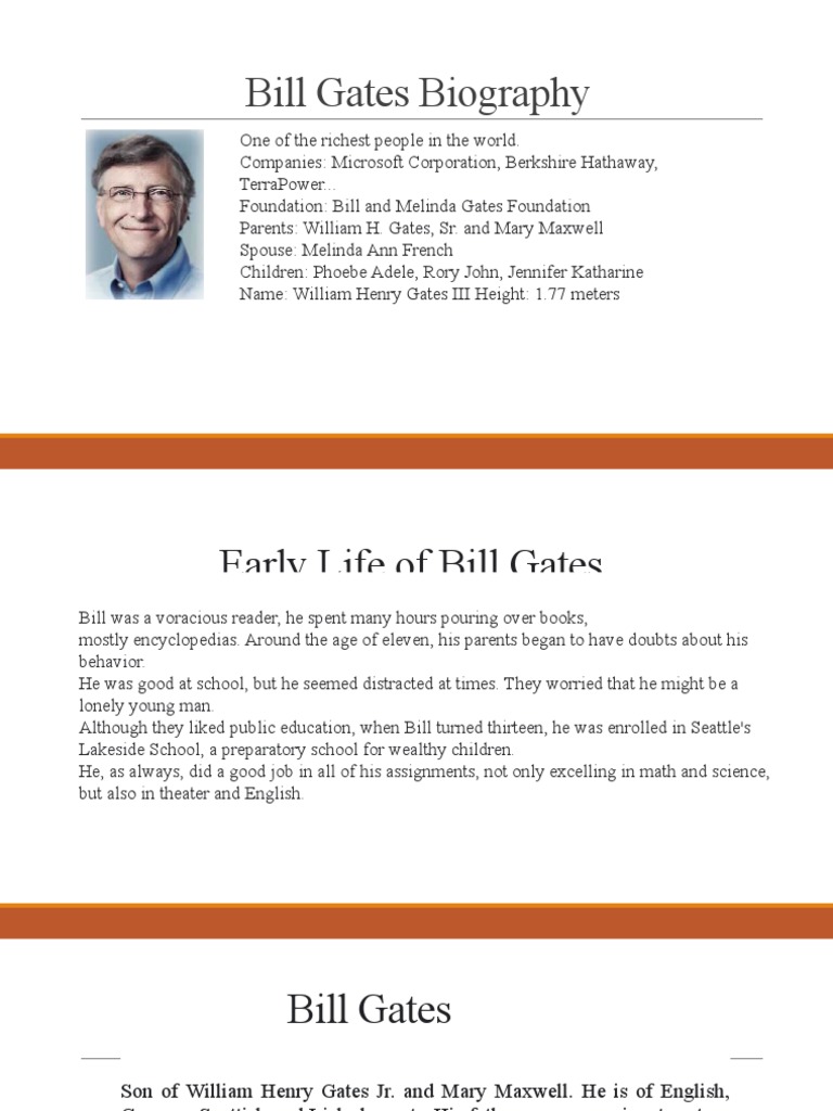 Biography Bill Gates | PDF