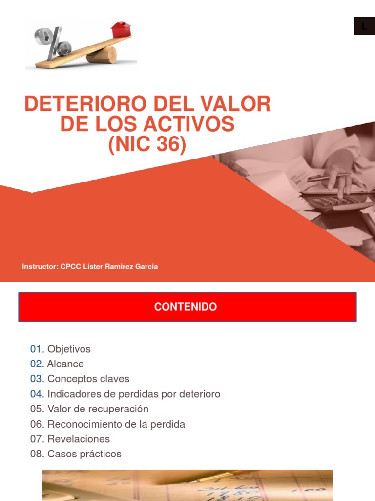 NIC 36 Deterioro Del Valor de Los Activos (Instructor) | PDF | normas ...