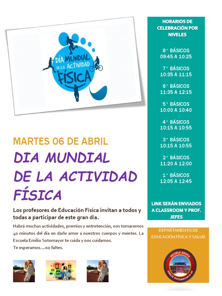 Invitacion Dia de La Actividad Fisica | PDF