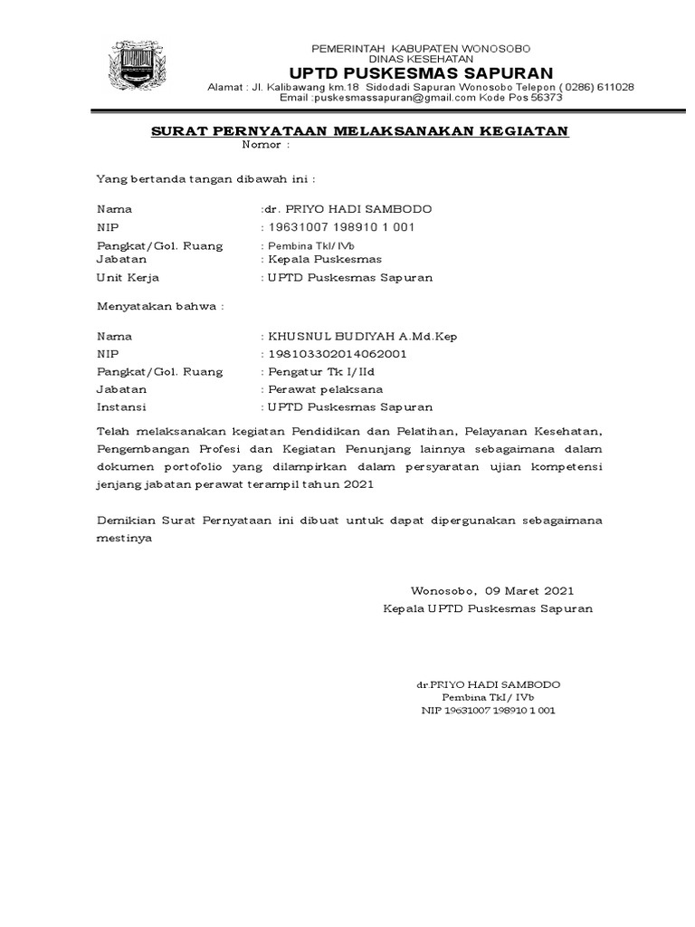 Surat Penting | PDF
