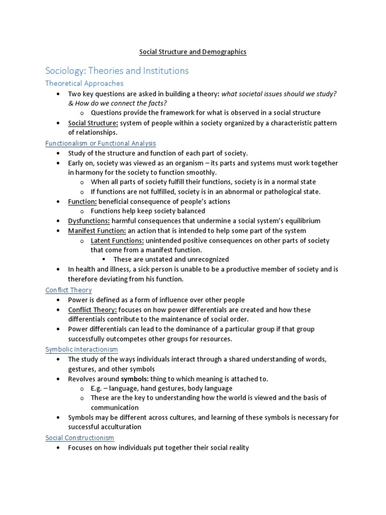 Social Structure and Demographics | PDF | Gender | Gender Studies