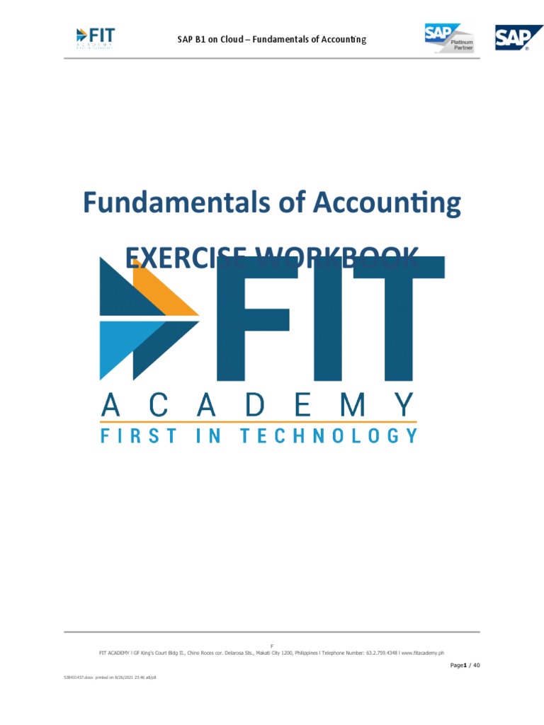 SAP B1 Cloud Accounting Basics | PDF | Cloud Computing | Accounting