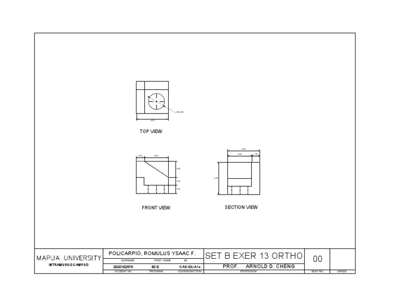 Policarpio - Set B Exer 13 Ortho | PDF