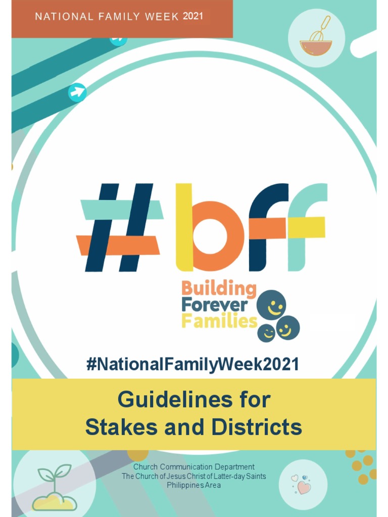 Guidelines For Stakes and Districts: #Nationalfamilyweek2021 | PDF ...